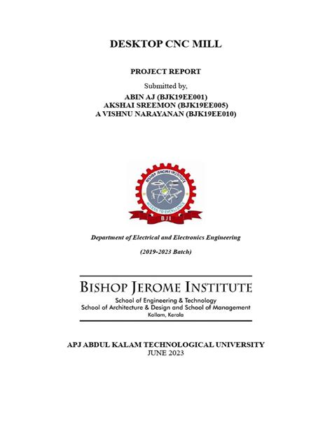 Project Report Pdf Numerical Control Electric Motor