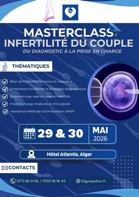 Billet Master Class Infertilité Du Couple And Prise En Charge Moderne