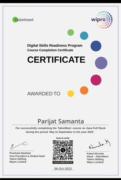 Parijat Samanta On Linkedin Javafullstack Wipro Training Learning