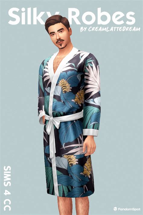 Custom Bathrobe Cc For The Sims 4 Male Female Sims Sims 4 Male