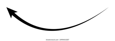 Curved Long Arrow Icon Long Line Stock Vector Royalty Free 2511613165 Shutterstock