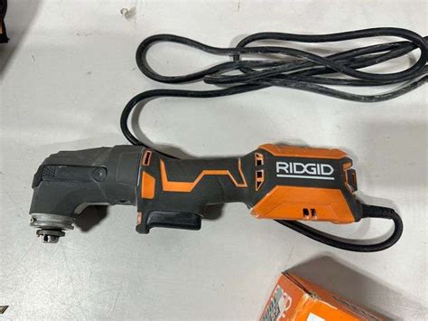 Rigid 4 Corded Oscillating Multi Tool Used Lambrecht Auction Inc