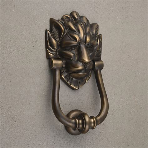 10 Downing St Lions Head Door Knocker Solid Brass Yester Home