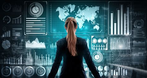 分析高清图片 女性站在大数据分析屏幕前 科学技术免费下载 格式 8386像素 编号37250818 千图网