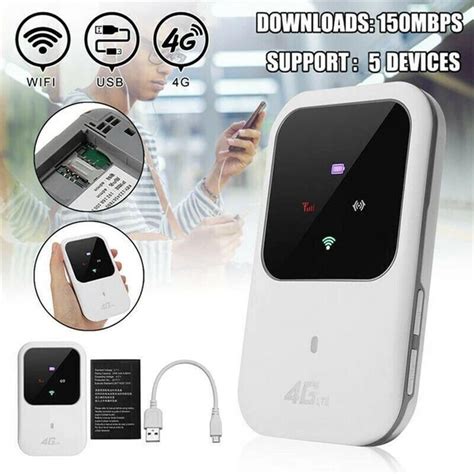 PORTABLE UNLOCKED G LTE Mobile Router Broadband WiFi Wireless MiFi Hotspot PicClick UK