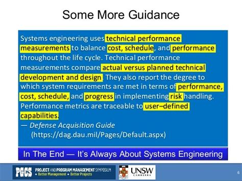 Technical Performance Measures