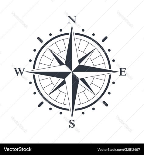 Compass Royalty Free Vector Image Vectorstock