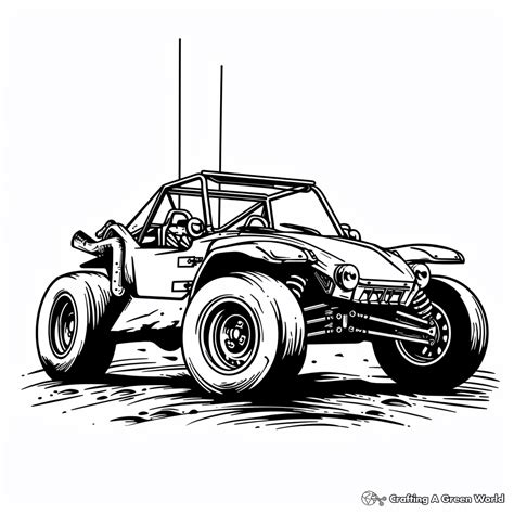 Dune Buggy Coloring Pages Free Printable