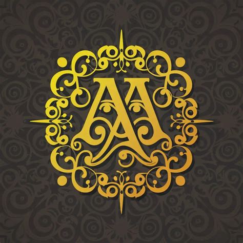 Logo Design For Ornate Aa Elegant Font On Clear Background Ai Logo Maker