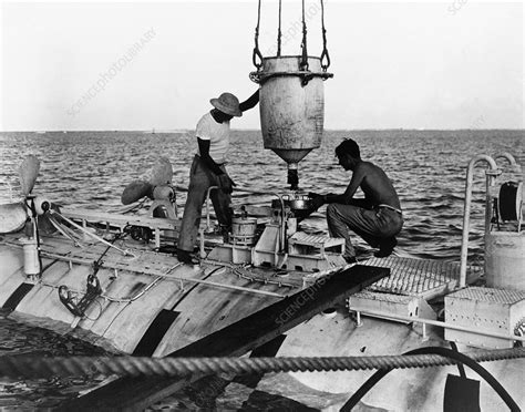 Trieste Bathyscaphe 1960 Stock Image C035 4372 Science Photo Library