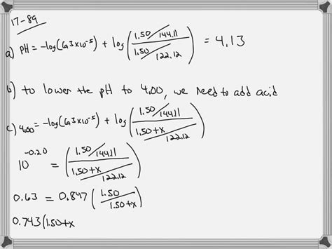solved a buffer solution is prepared by dissolving 1 50 mathrm{g} each