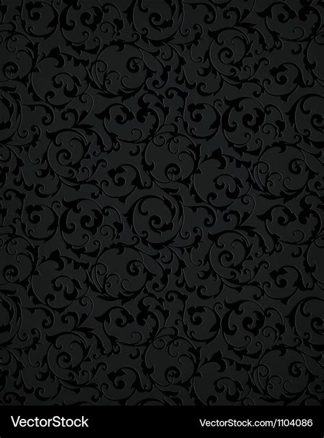Black Seamless Pattern Royalty Free Vector Image