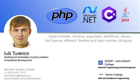 olga baturina on linkedin internship php java