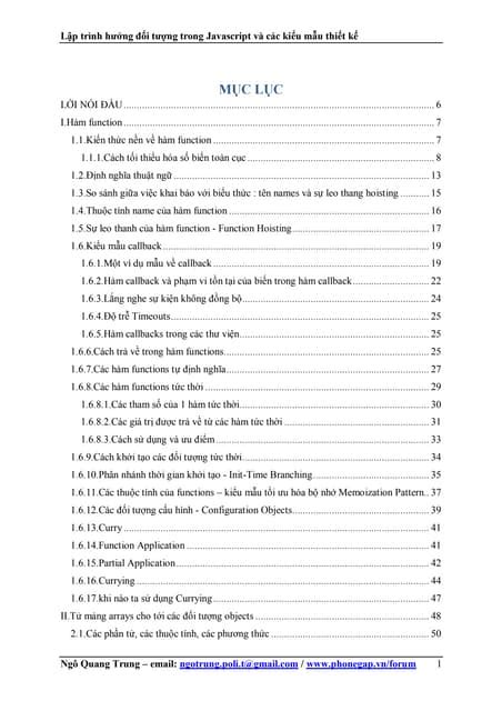 Lập Trình Hướng đối Tượng Trong Javascript Và Các Kiểu Mẫu Thiết Kế Pdf