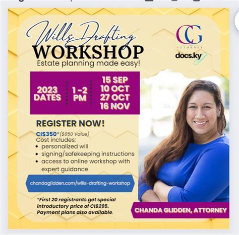 Wills Drafting Workshops Secure Your Legacy Cayman Islands