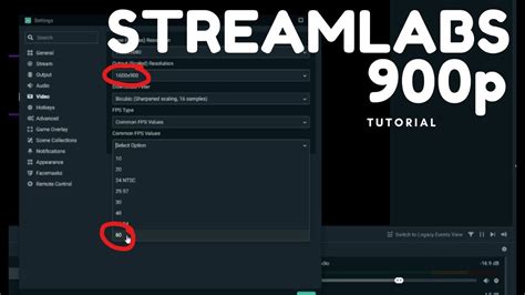 How To Change Output Resolution On Streamlabs Image To U