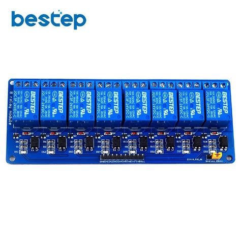10PCS 8 Channel 24V Relay Module 8 Channel Relay Expansion Board Low Level Triggered For PIC AVR