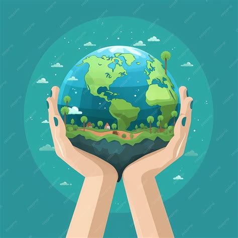 Premium Photo Environment Earth Day In The Hands Holding Green Earth