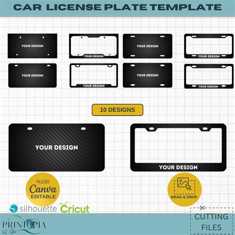 Editable Car License Plate Templates Create Your Own Design Perfect