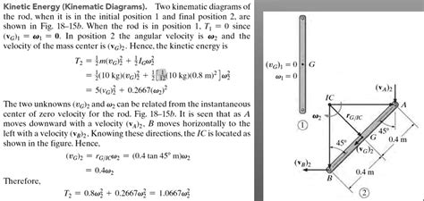 SOLVED Why And How Did We Get This Highlighted Kinetic Energy Kinematic Diagrams Two