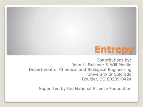 PPT Entropy PowerPoint Presentation Free Download ID 2798995