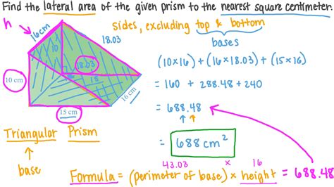 How To Find The Total Surface Area Of A Triangular Prism Formula