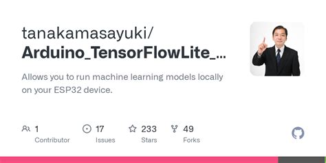 GitHub Tanakamasayuki Arduino TensorFlowLite ESP Allows You To Run Machine Learning Models