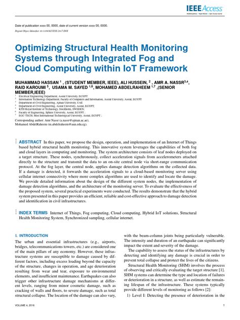 Optimizing Structural Health Monitoring Systems Th Pdf