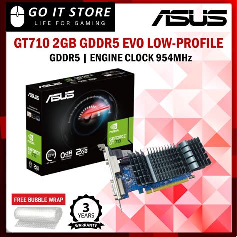 Asus Geforce Gt 710 2gb Gddr5 Evo Low Profile Graphic Card Gt710 Sl 2gd5 Brk Evo Shopee Malaysia