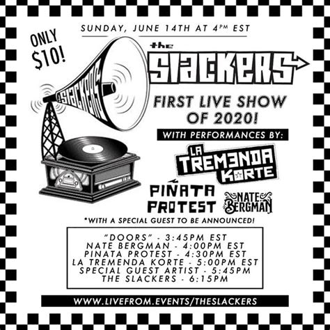 The Slackers Playing Online Live Stream Concert On June 14th ReadJunk