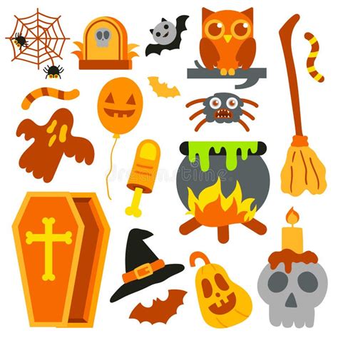 Happy Halloween Cartoon Stock Vector Illustration Of Cute 127011631