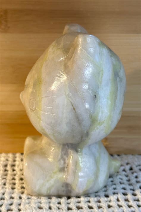 Big Yellow Jade Hello Kittys Crystal Etsy