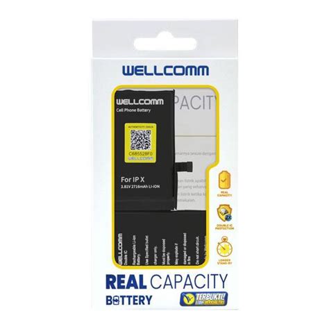 Jual Baterai Battery IPh X Double IC Ori By Wellcomm Shopee Indonesia