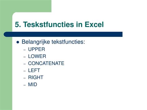 Ppt Functies In Excel Powerpoint Presentation Free Download Id 3933373