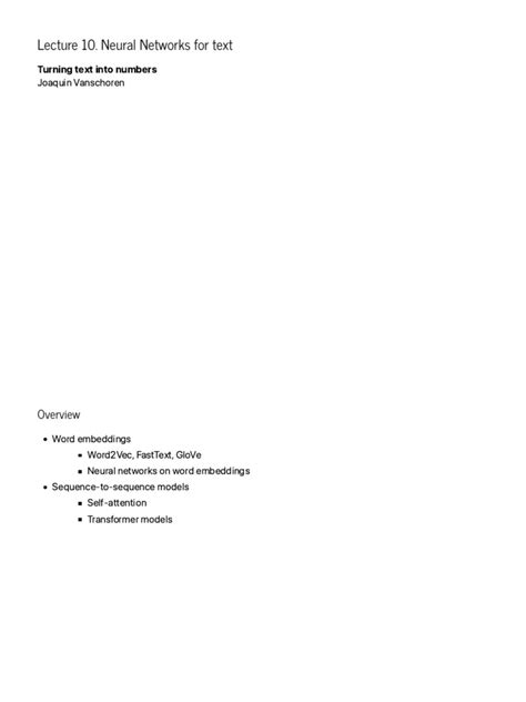 10 Neural Networks For Text Pdf Statistical Classification