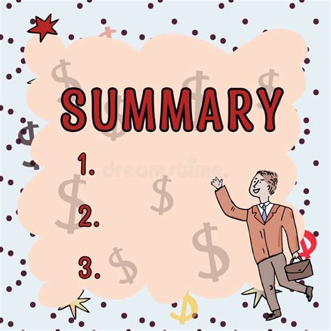 Text Caption Presenting Summary Business Concept Brief Statement Abstract Synopsis Concise