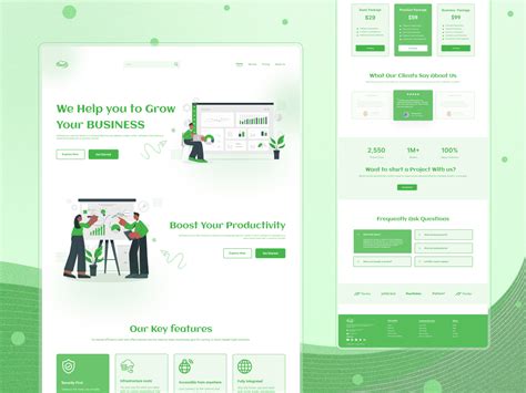 saas business website ui and ux design by fahim bin omar ‌ on dribbble