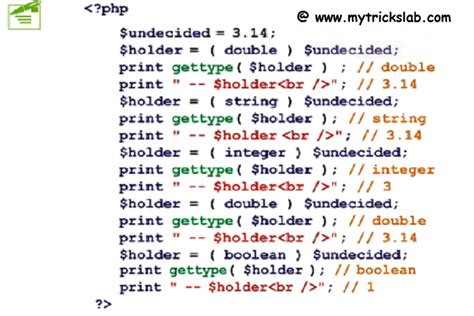 Convert Data Type By Type Casting In Php All Tutorials
