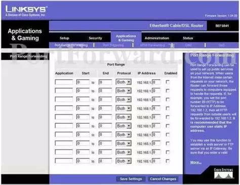 Easiest Way To Forward Ports On The Linksys BEFSR Router