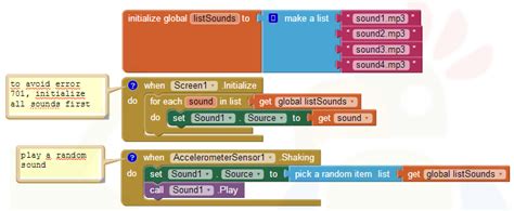 App Inventor Code Snippets Pura Vida Apps