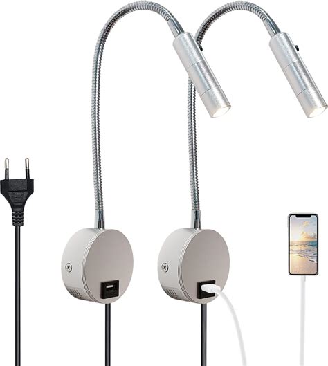 Awekliy Applique Murale Led Lampe Col De Cygne Flexibleliseuse De