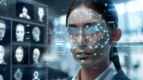 Authentication By Facial Recognition Biometric Technology Concept Premium Ai Generated Image