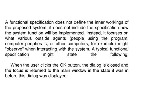 Functional Specification Odp