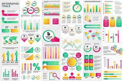 Bundle Infographic Elements Data Visualization Vector Design Template Banner Template Download