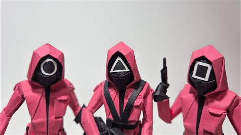 종이로 오징어게임2 진행요원 만들기 Youtube