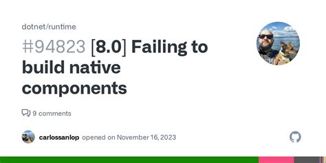 80 Failing To Build Native Components · Issue 94823 · Dotnetruntime · Github