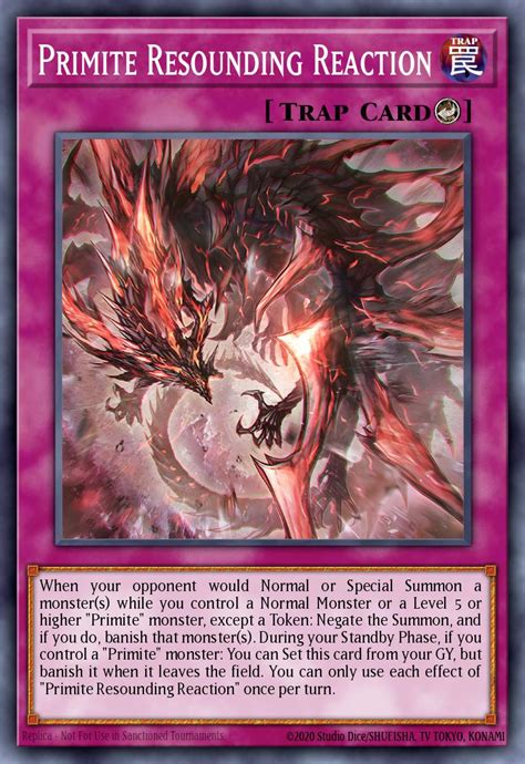 Primite Resounding Reaction Yu Gi Oh Card Database Ygoprodeck