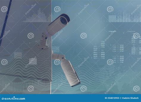 Cctv Monitoring Outdoor Video Surveillance Camera For Object Protection Royalty Free Stock