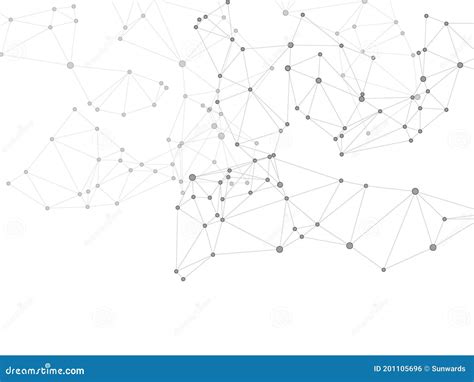 Gometric Plexus Structure Cybernetic Concept Stock Vector Illustration Of Nodes Design