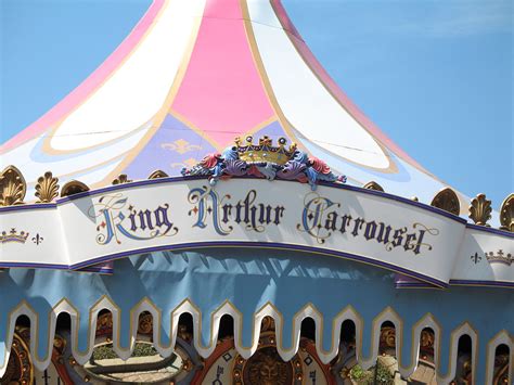 Disney Characters Surprise Disneyland Guests On King Arthur Carousel
